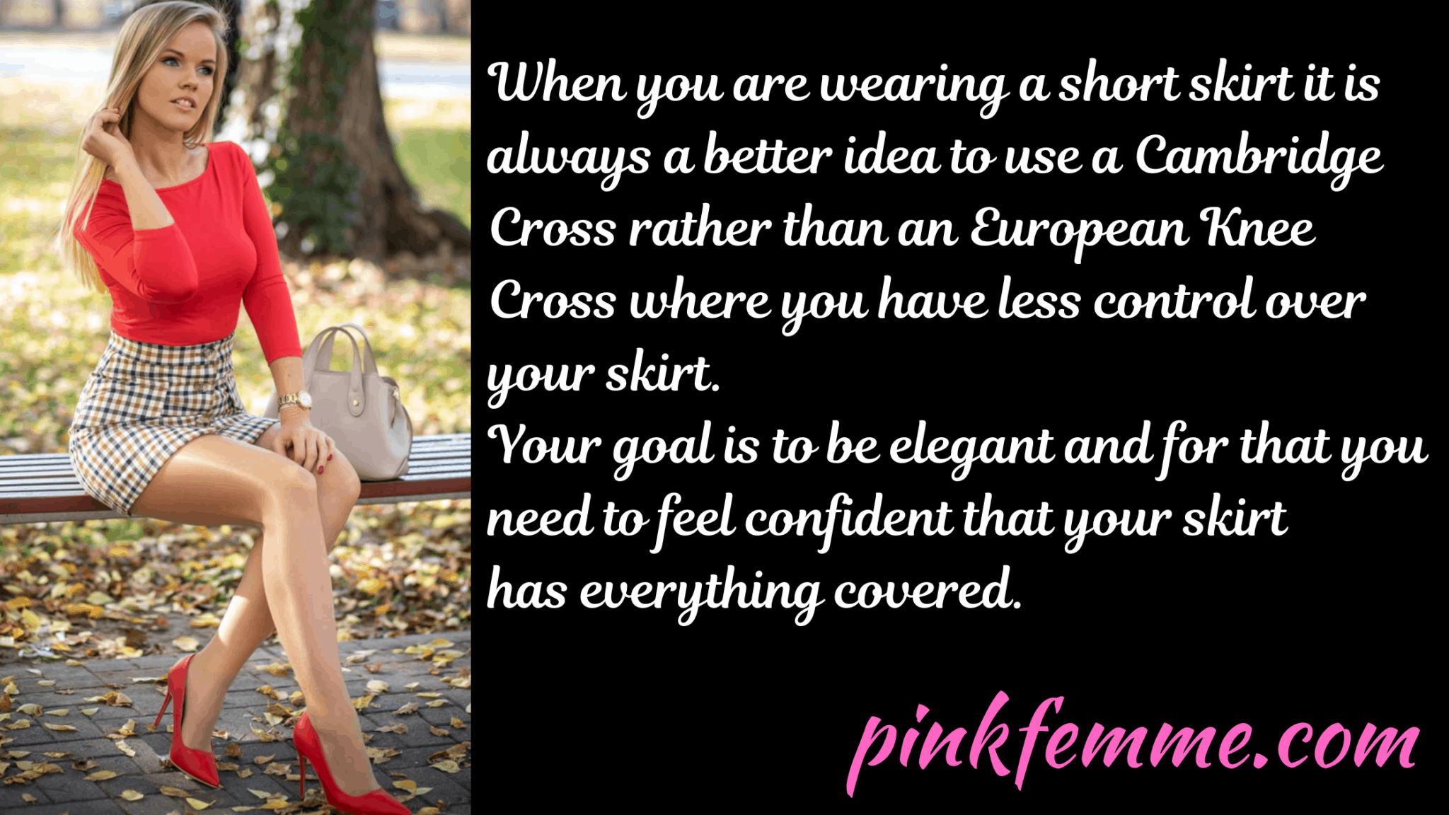 How To Cross Your Legs Like An Elegant Lady | PinkFemme