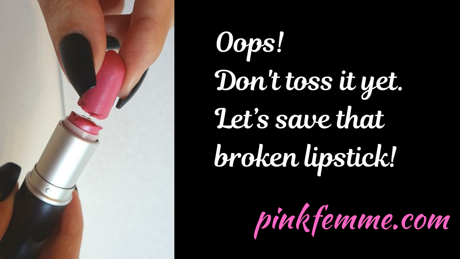 How to Fix Broken and Melted Lipstick | PinkFemme