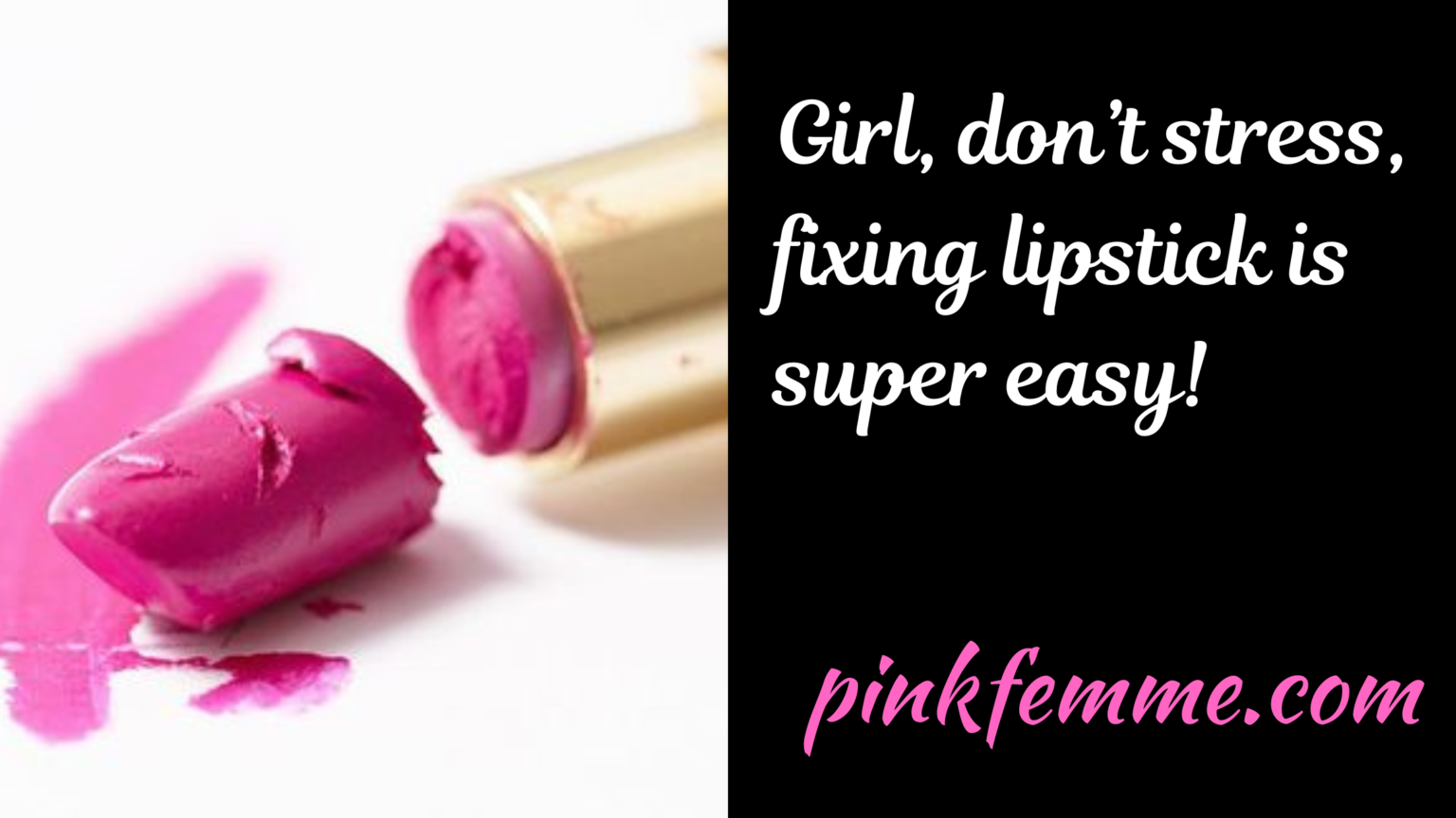 How to Fix Broken and Melted Lipstick | PinkFemme